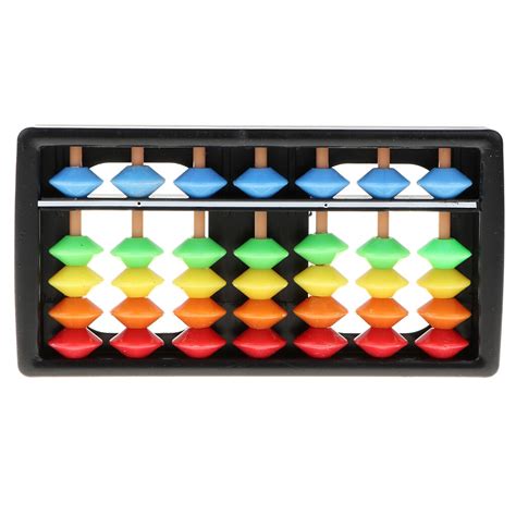 7 Digits Mini Abacus Soroban School Office Beads C Vicedeal