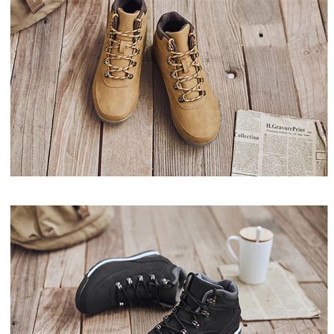 Осенние повседневные ботинки; мужские модные классические ботинки ...