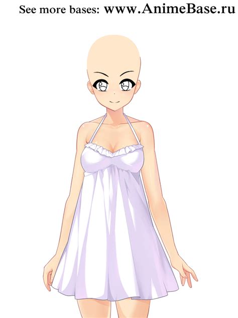 Anime Girl Base With Dress