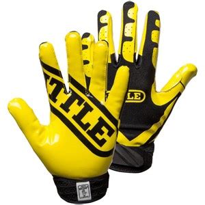 Battle Receivers Ultra Stick Football Gloves Xl Neon Yellowblack