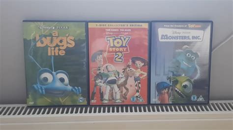 A Bugs Life Toy Story 2 And Monsters Inc Uk Dvd Unboxing Youtube