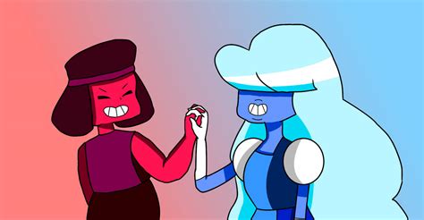 Sapphire And Ruby Su By Frickybitz On Deviantart