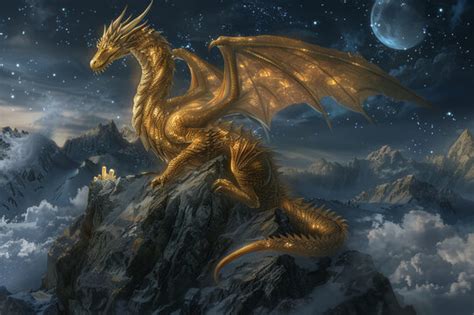 Gold Dragon Photo Wallpaper