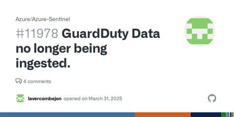 Guardduty Data No Longer Being Ingested · Issue 11978 · Azureazure Sentinel · Github