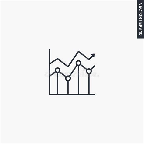 Stock Market Analysis Time Linear Style Sign For Mobile Concept And Web Design Stock Vector