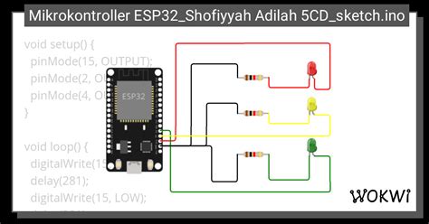 Mikrokontroller Esp32shofiyyah Adilah 5cdo Wokwi Esp32