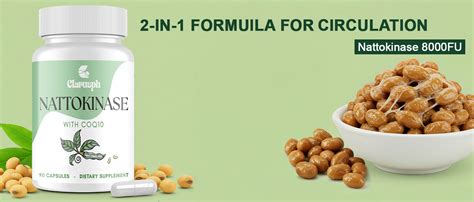 Clarusph Nattokinase Supplement Circulation Supplements