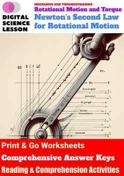 Newtons Second Law For Rotational Motion By Digital Science Lesson