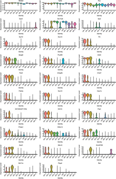 Figures And Data In Single Cell Transcriptomes And Whole Brain Projections Of Serotonin Neurons