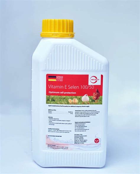 Miavit Vitamin E Selenium Liquid 1l Hts Farms