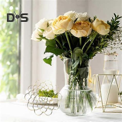 13pcs Stainless Steel Spiral Stem Holder Vase Insert Flower Arranger