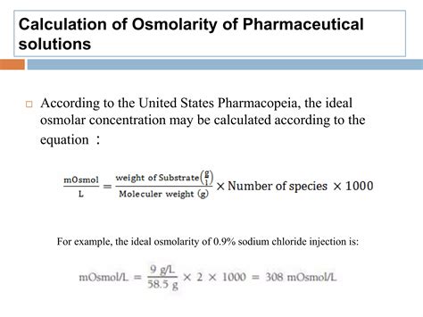 Osmolarity Pptx Chemistry Science