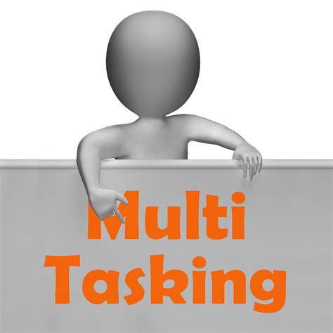 free photo multitasking sign means doing multiple tasks simultaneously