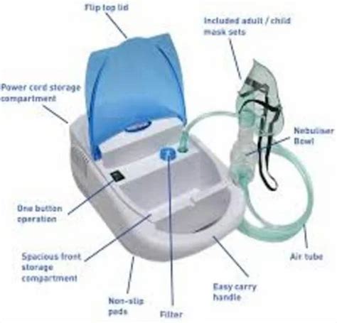 Dr Morepen Table Top Nebulizer Machine And Parts For Hospital Size