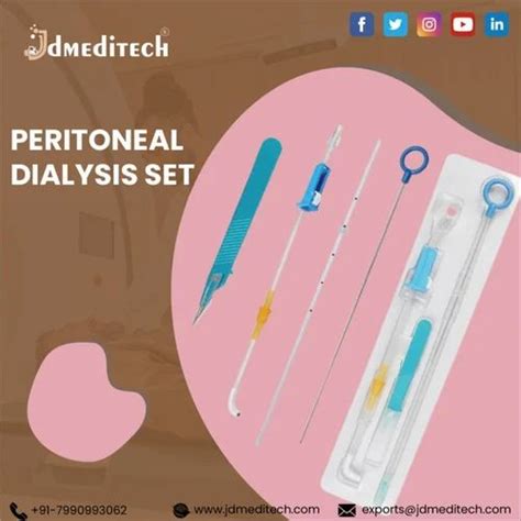 Straight Single Plastic Peritoneal Dialysis Catheter Kit For Hospital