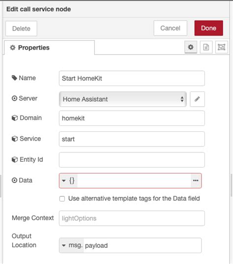 Start Homekit Automation Based On Zwave Network Status In Node Red Node Red Home Assistant