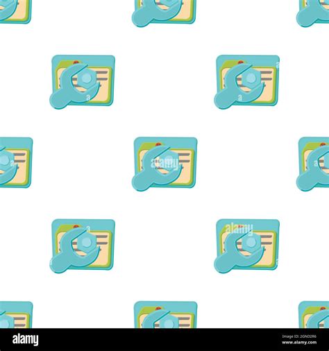 Wrench Pattern Seamless Background Texture Repeat Wallpaper Geometric Vector Stock Vector Image