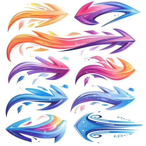 Vibrant Collection Of Intricately Designed Arrows Showcasing A Spectrum