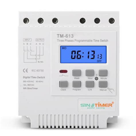 Sinotimer Digital Programmable Countdown Timer Switch 7 Day 24 Hour