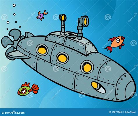 Cute Submarine Clipart