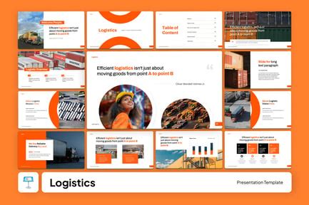 Logistics Keynote Incl Logistics And Route Envato