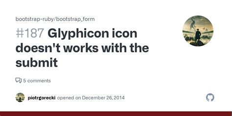 Glyphicon Icon Doesnt Works With The Submit · Issue 187 · Bootstrap