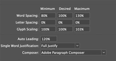 Solved Justification Setting Adobe Product Community 15176542