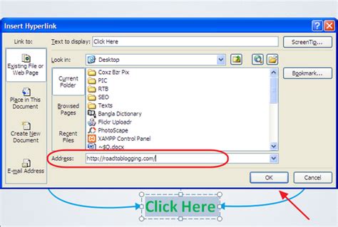 How To Put A Link On Microsoft PowerPoint That Generates Click