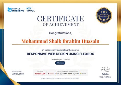 Ibrahim Hussain On Linkedin Cssflexbox Ccbp Nxtwaveteam