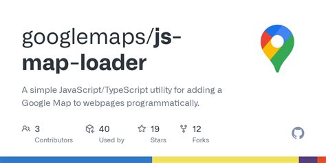 GitHub Googlemaps Js Map Loader A Simple JavaScript TypeScript Utility For Adding A Google