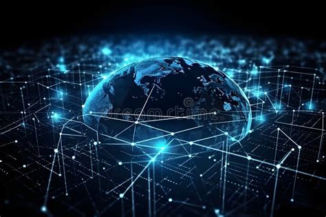 Communication Globe Network Generative Ai Stock Illustration Illustration Of Information