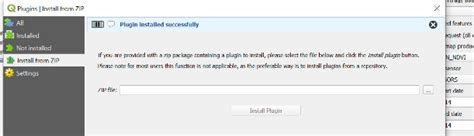 installation qgis plugin