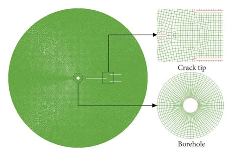 Meshing Of A Sandstone Specimen By Using Quadrilateral Elements
