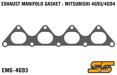 Super Seal Graphite Laminated Exhaust Manifold Gasket Mitsubishi 4g93