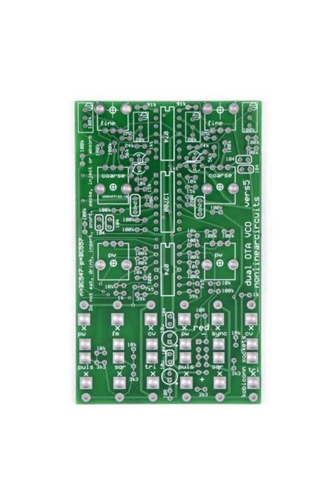 dual ota vco pcb nonlinear circuits modular addict synth diy