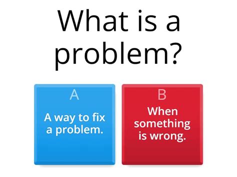 Problem Vs Solution Quiz