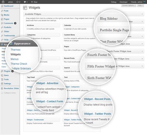 custom widgets Césped tv