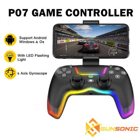 Bsp P07 Rgb Colorful Light Wireless Gaming Controller For P4 P3 Switch Pc Android And Os