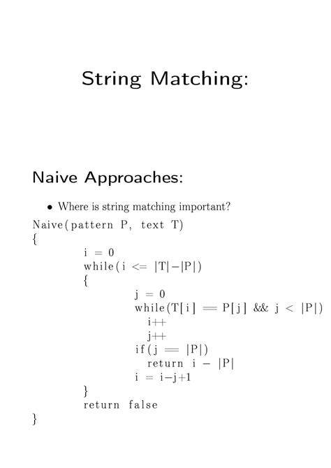 String Matching These Are Lecture Notes Tr ♥ T ♥ ♣♣r♦ S R S Str ♥