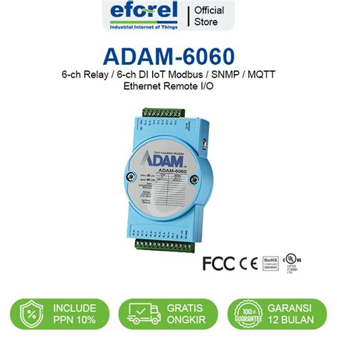 Relay Digital Input IoT Modbus Ethernet Module Advantech ADAM