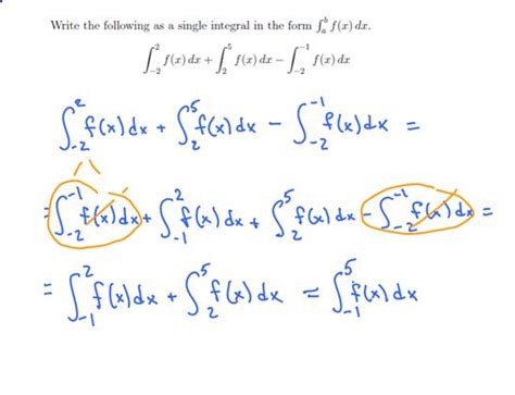 pinmyboard write as a single integral in the form