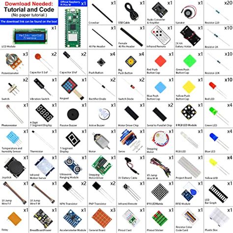 Freenove Ultimate Starter Kit For Raspberry Pi Pico W Included Compatible With Arduino Ide