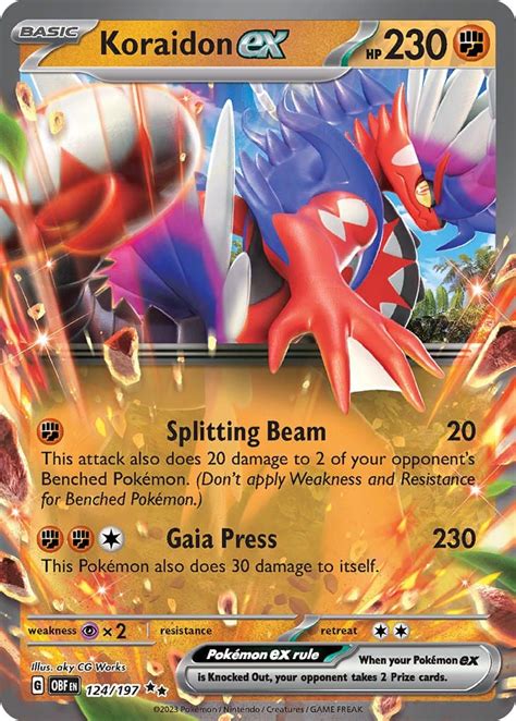 Koraidon Ex Pokémon Myp Cards