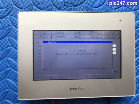 Proface HMI Set IP Address Tutorial Plc247