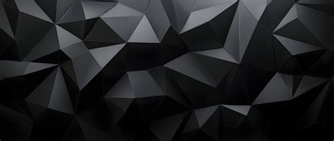 Abstract Geometric Dark Polygon Texture Background With 3d Angular