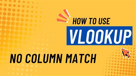 Nested VLOOKUP Mastering Smart LOOK Techniques On Large Data Lookup If No Column Matched YouTube