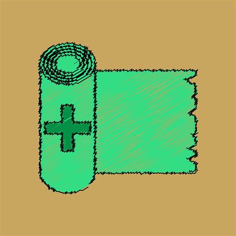 플랫 음영 스타일 아이콘 의학 냅킨 벡터 Eps Ai Uidownload