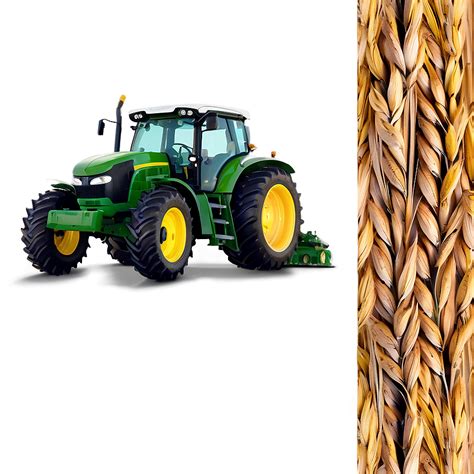 Download Tractor In Wheat Field Png Pbc