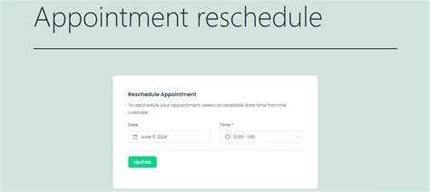 Reschedule Appointment Documentation Bookingpress
