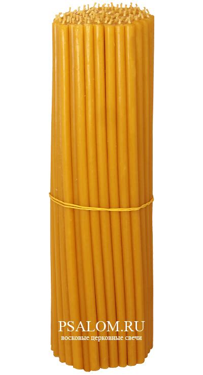 Восковые церковные свечи №30 купить оптом и в розницу в Москве